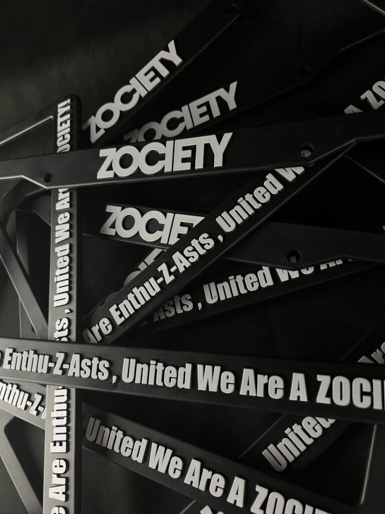 ZOCIETY LICENSE PLATE FRAME – Zociety