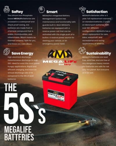 Megalife Battery Lithium Batteries With Internal Jump Start – Zociety